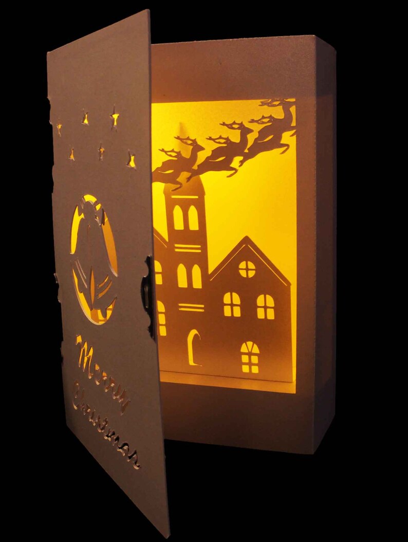 3D SVG Shadow Box Lantern Jingling Bells - Etsy UK