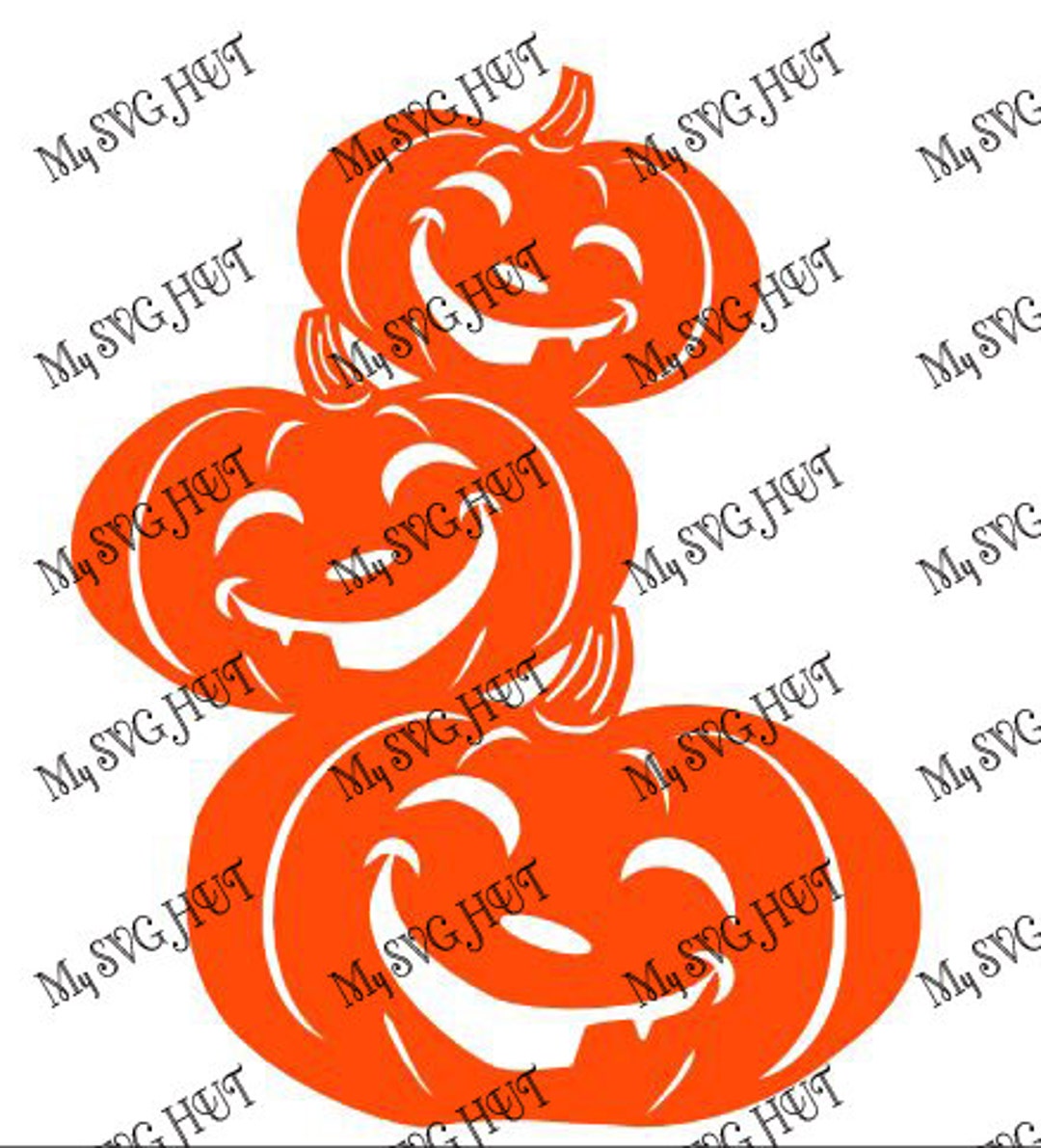 Cute Pumpkin Stack Template - Etsy