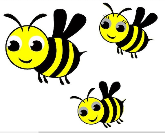 Cute Bumble Bees DIGITAL Download - Etsy
