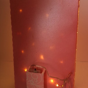 Forest Lights Light up Box Card Template - Etsy