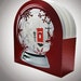 Snow Globe Card Red Letter Box Template - Etsy
