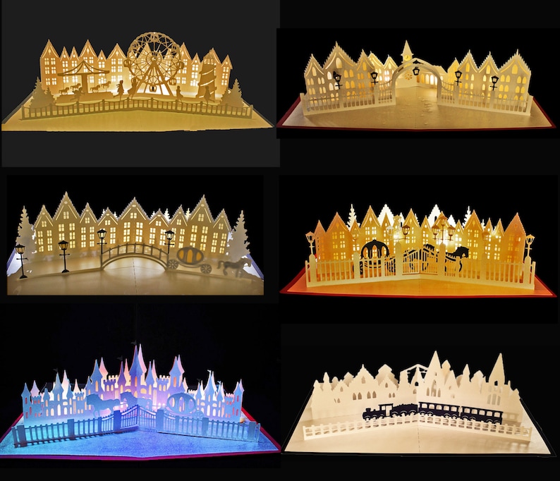 Set of 6 Pop up Designs Digital Download - Etsy