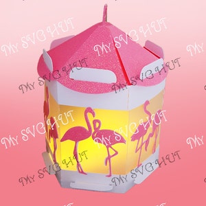 Flamingo Lantern for Battery Tea Lights DIGITAL Download - Etsy
