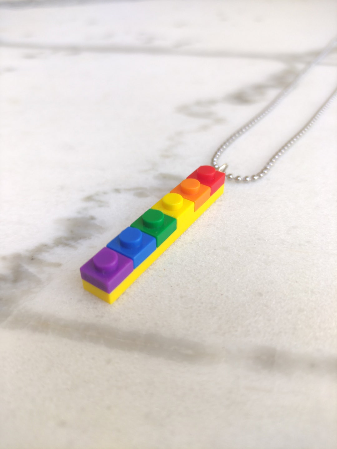 Rainbow LGBT Pride Brick Necklace,lego,bricks - Etsy