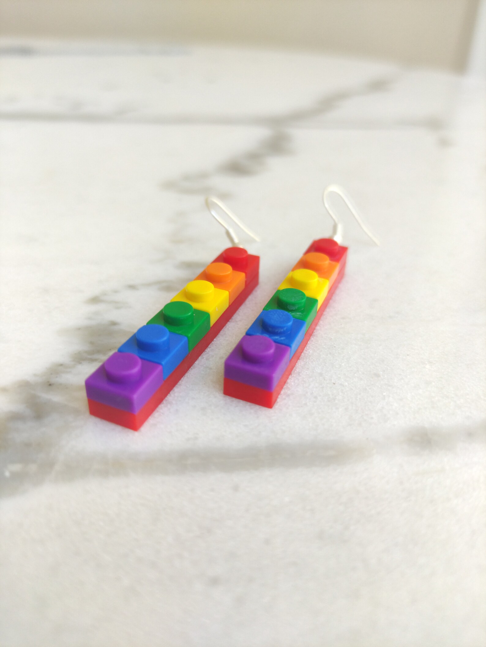 Rainbow LGBT + Pride Brick Earrings,lego,bricks,geek - Etsy