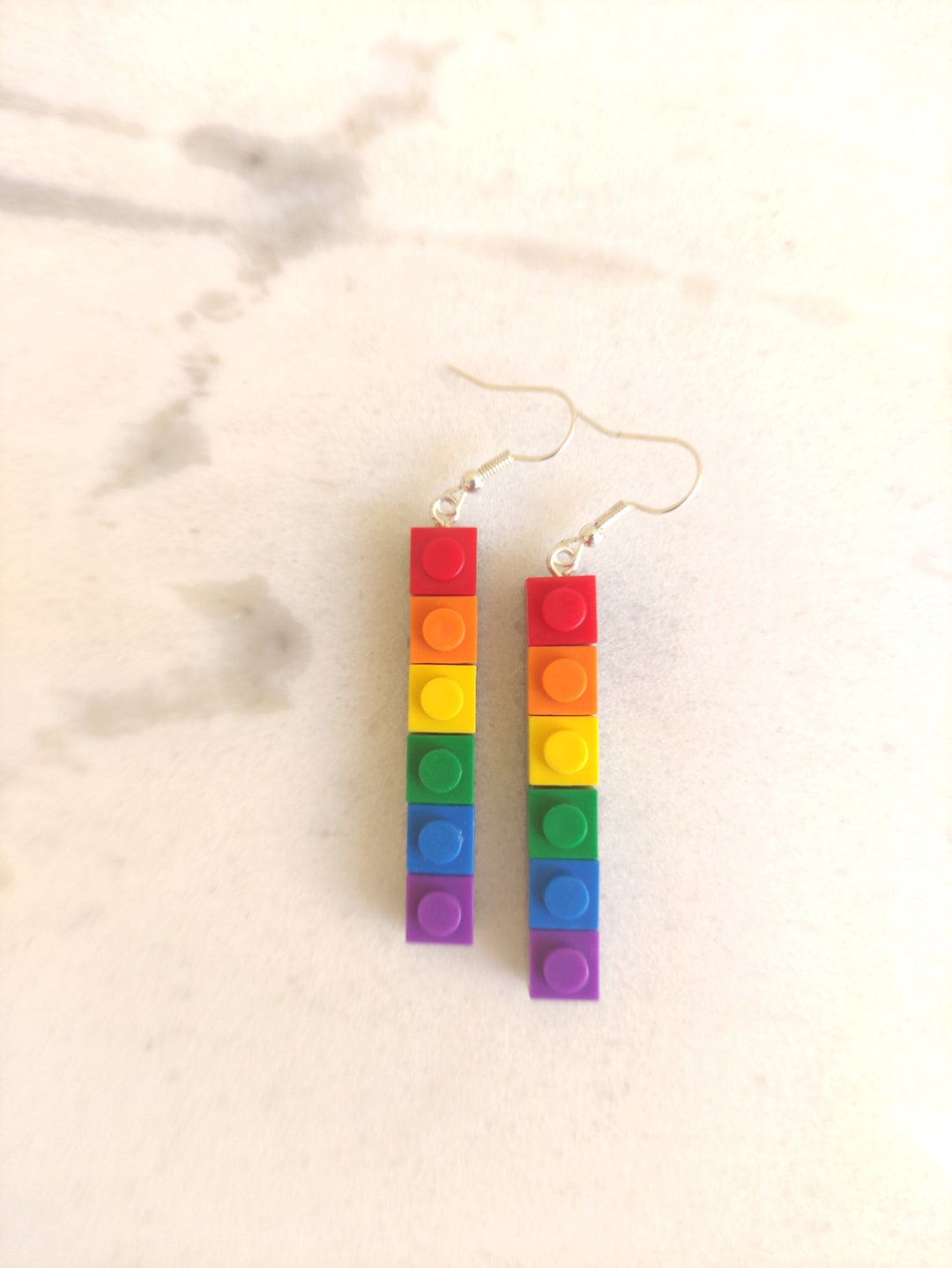 Rainbow LGBT + Pride Brick Earrings,lego,bricks,geek - Etsy