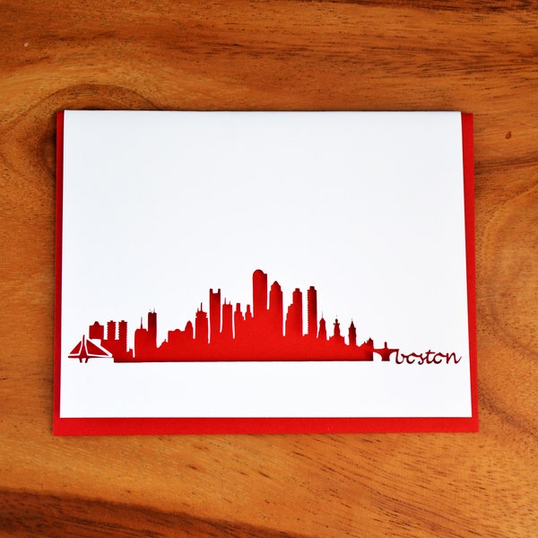 Boston Skyline - Etsy
