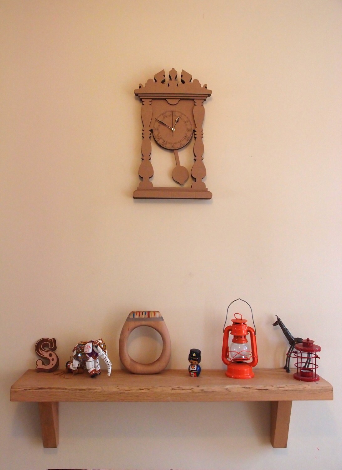 Cardboard Mantle Clock | Etsy