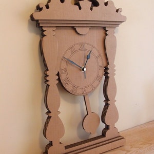 Cardboard Mantle Clock - Etsy
