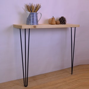 Narrow Console Table Hairpin Legs (choose Leg Colour) FREE DELIVERY ...