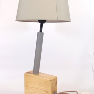 Wood - Block Lamp - Etsy