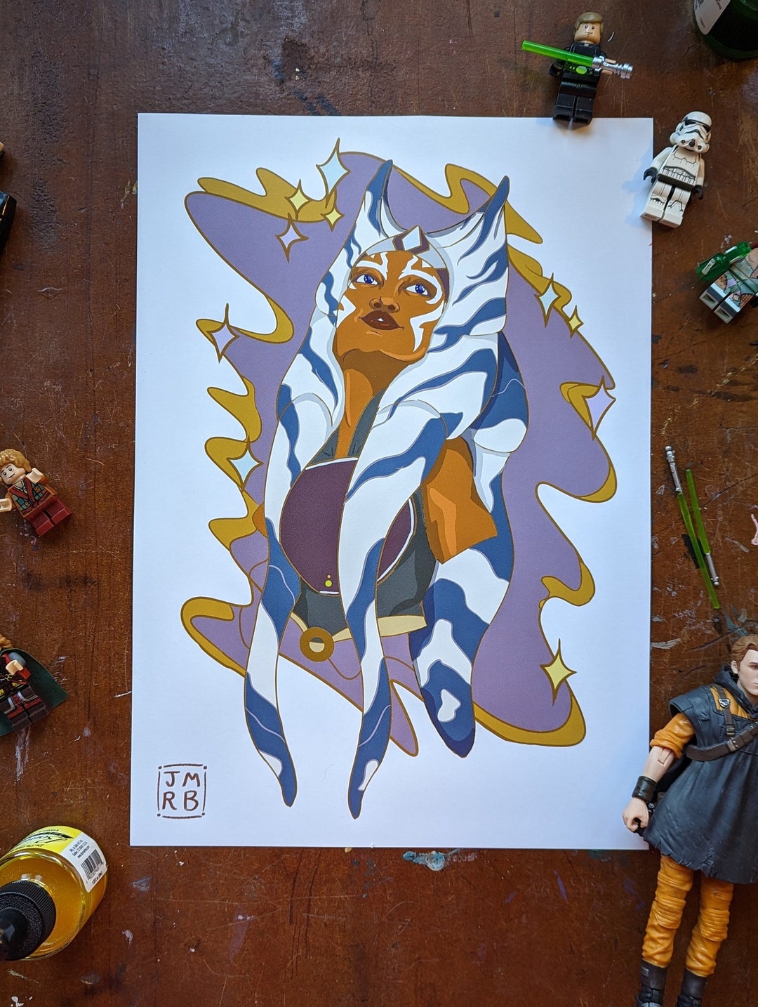 Fulcrum Ahsoka A4 Print Clone Wars Star Wars Rebels Tano - Etsy