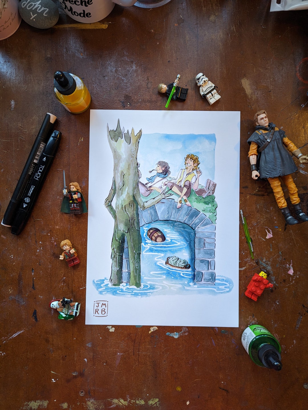 A4 Print Merry and Pippin Treebeard Isengard Lord of the Rings - Etsy