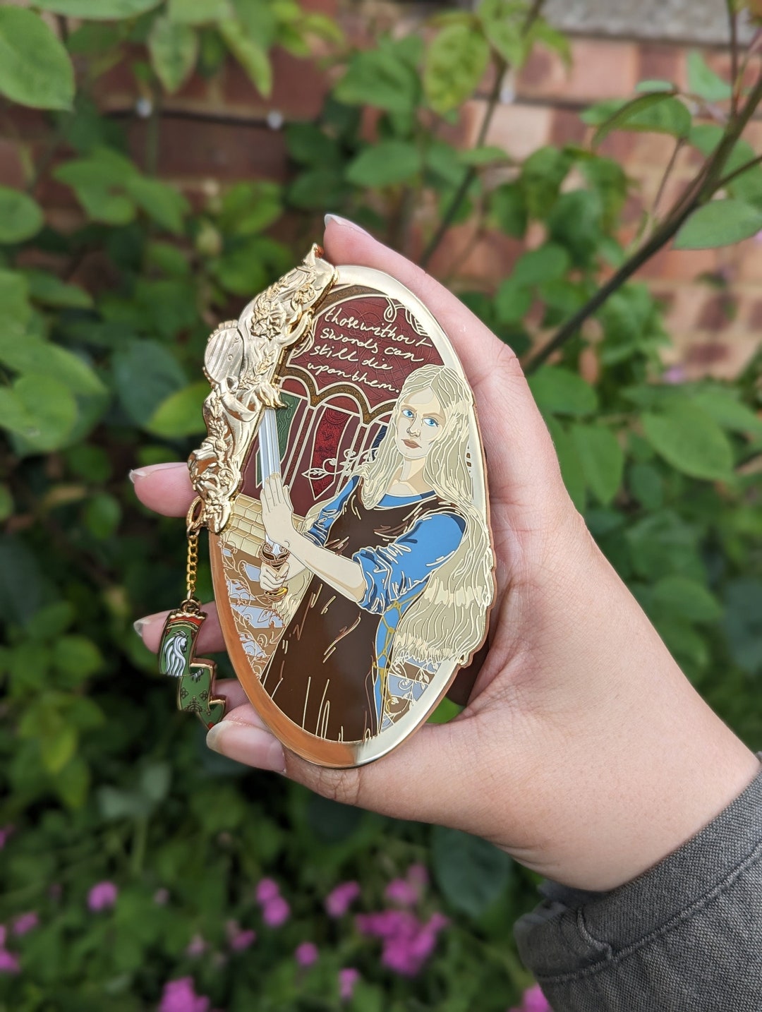 Eowyn Jumbo Portrait Enamel Pin Lord of the Rings Rohan Rohirrim Two ...