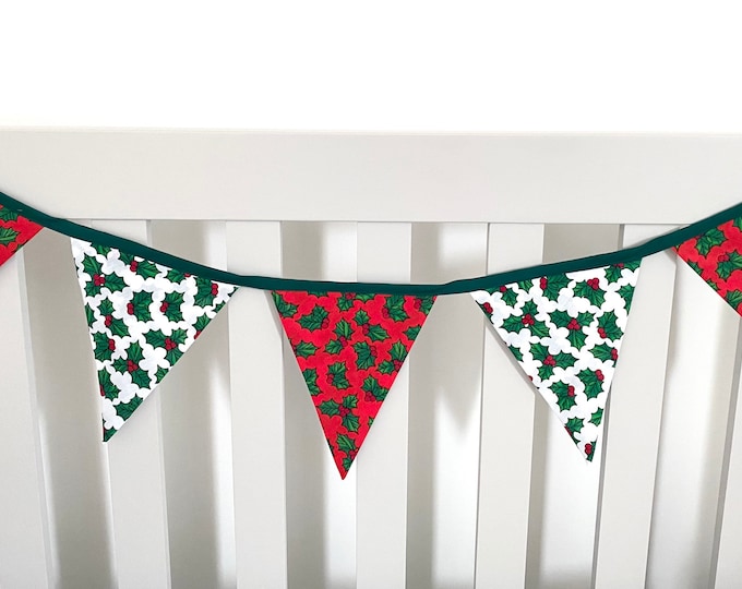 Christmas Tree Bunting/festive Bunting/padded Christmas Tree Bunting ...