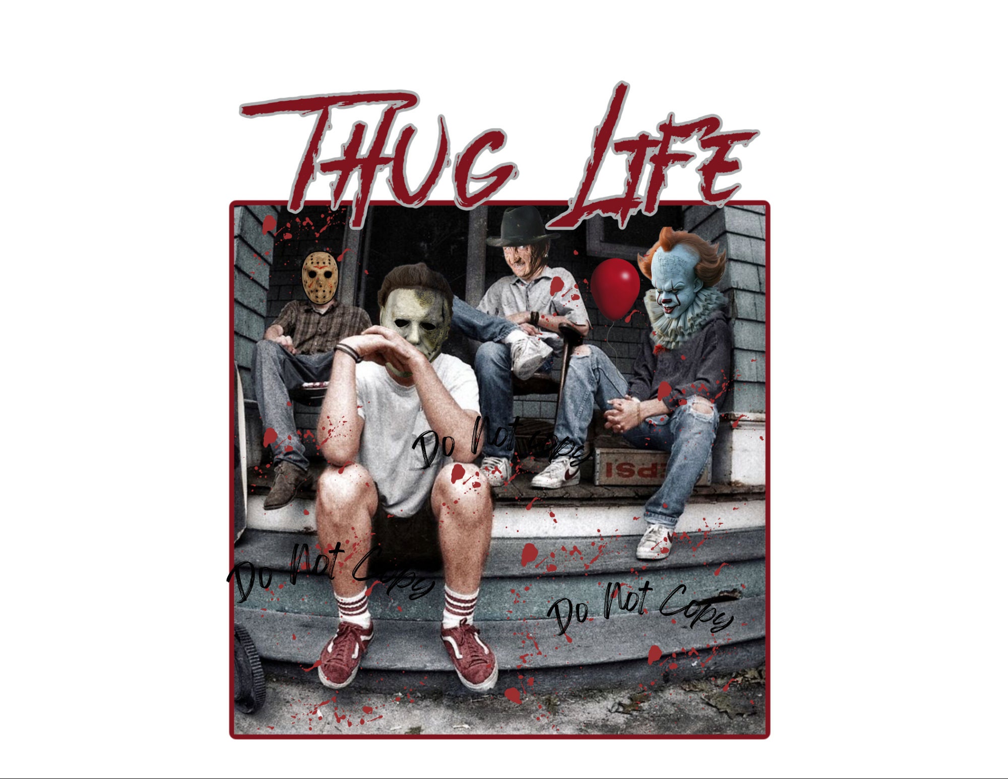 Thug Life Halloween PNG - Etsy