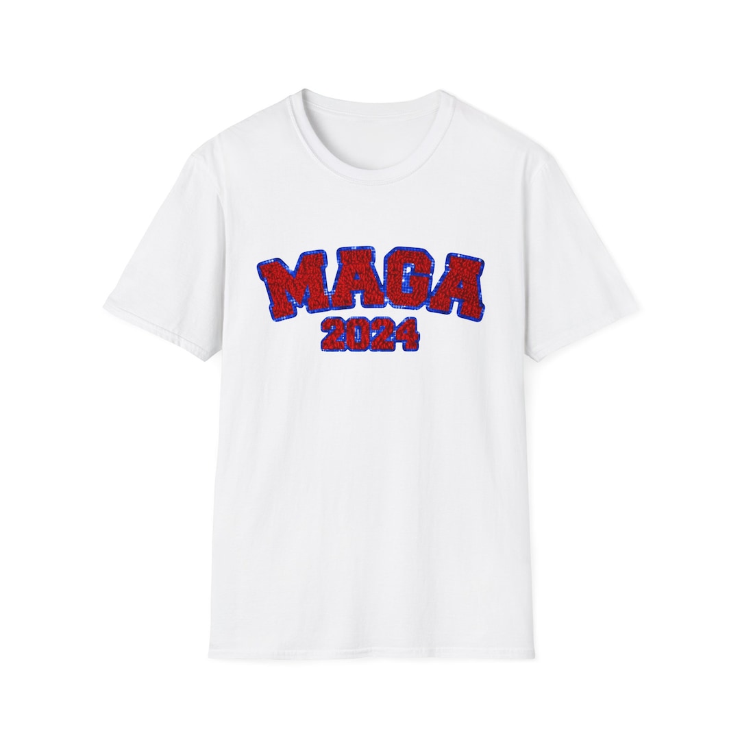 MAGA Faux Patch Letters Tshirt - Etsy