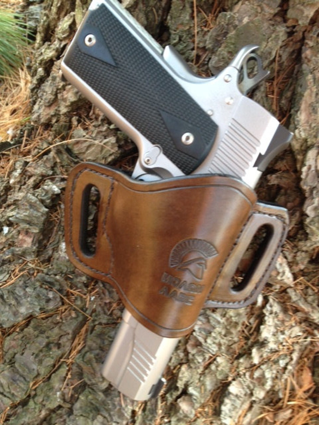 Moan Labe Large Automatic Pistol Slide Holster Custom Handmade Full ...