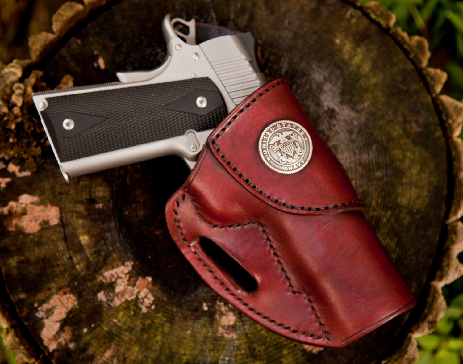 Custom Hand Made Leather Holster for 1911 Pistol and Clones | Etsy