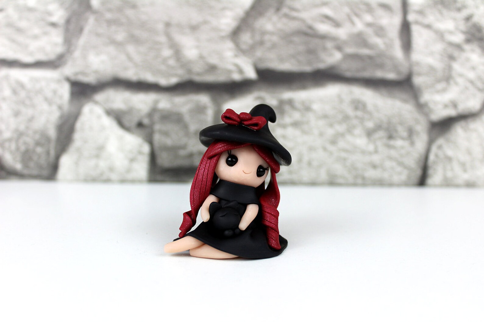 Deco Figure Witch Cute Figurine Miniatur Fairy Garden Witch - Etsy