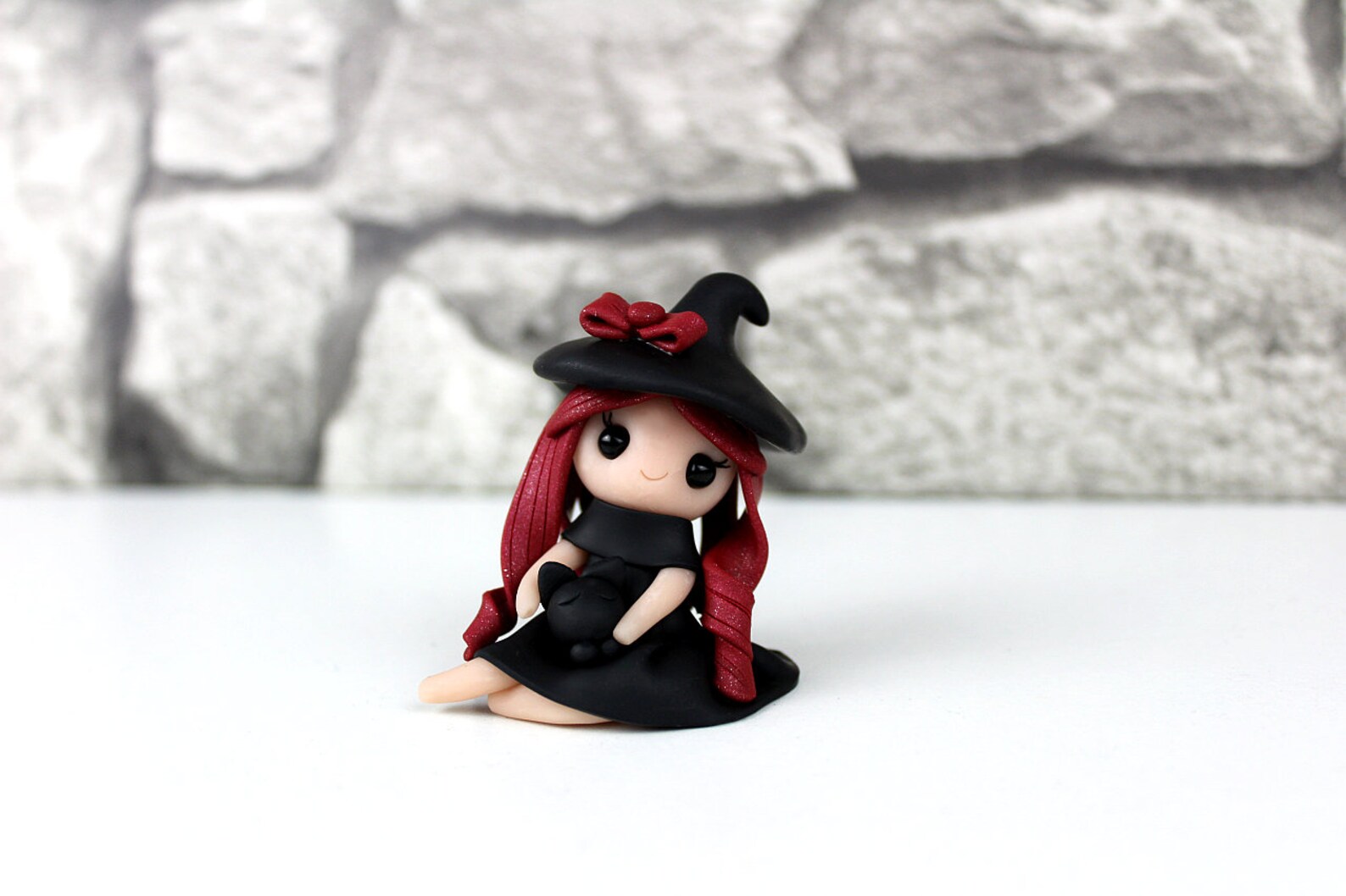 Deco Figure Witch Cute Figurine Miniatur Fairy Garden Witch - Etsy