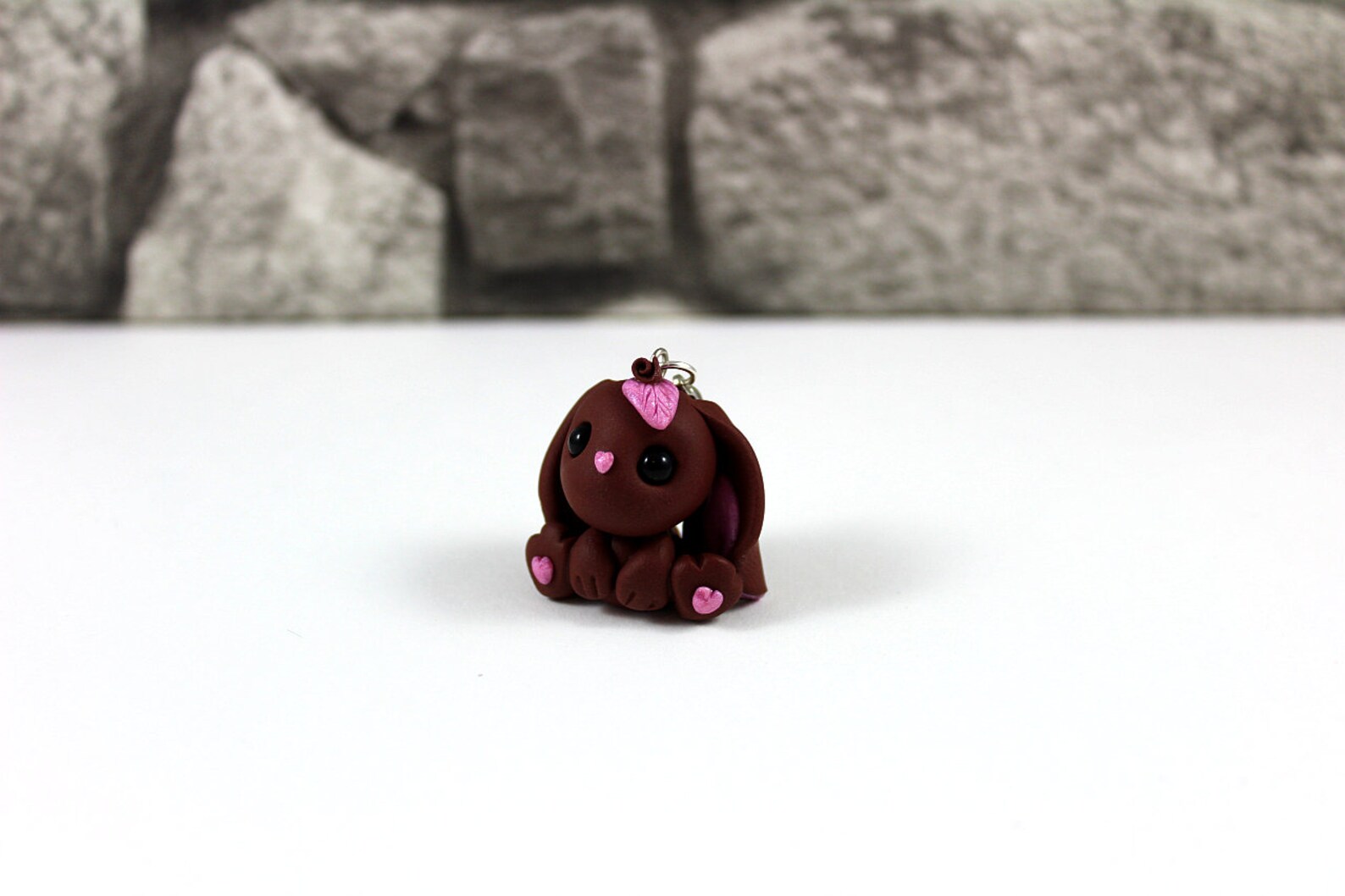 Bunny Necklace Polymer Clay Chain Pendant Jewelry Kawaii Bunny - Etsy