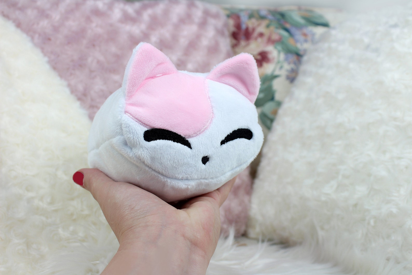 Cat Plush Cuddly Plushie Kawaii Marshmallow Cat Cute Soft Toy - Etsy