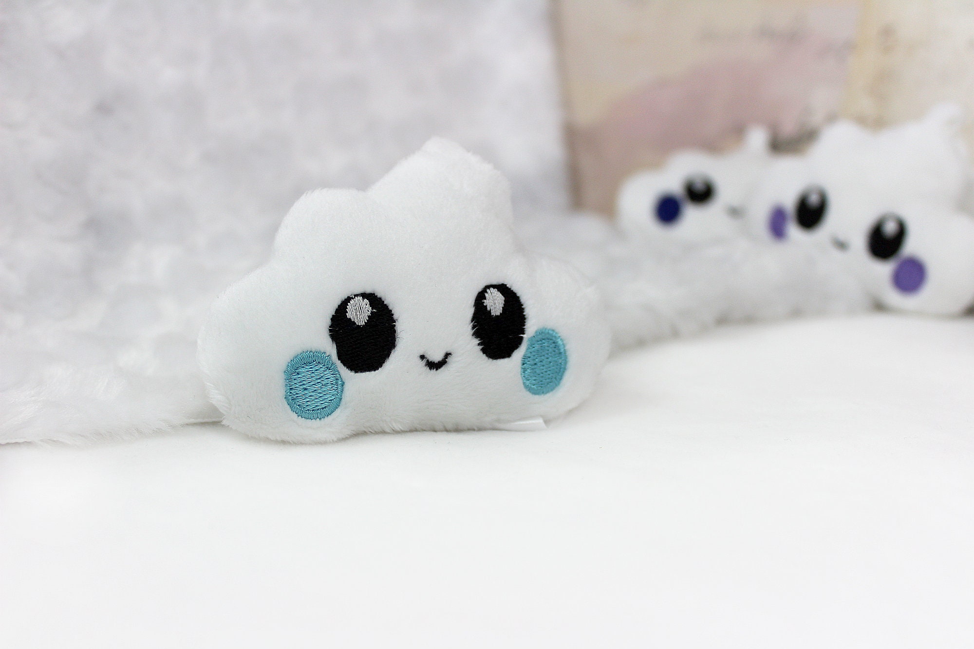 Cloud Keychain Cute Cloud Kawaii Keychain Cloud Plush - Etsy Singapore