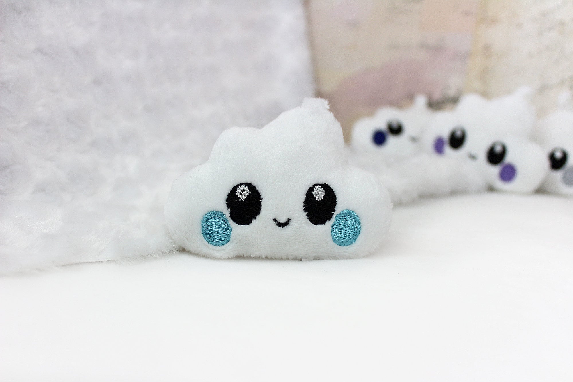 Cloud Keychain Cute Cloud Kawaii Keychain Cloud Plush - Etsy Singapore