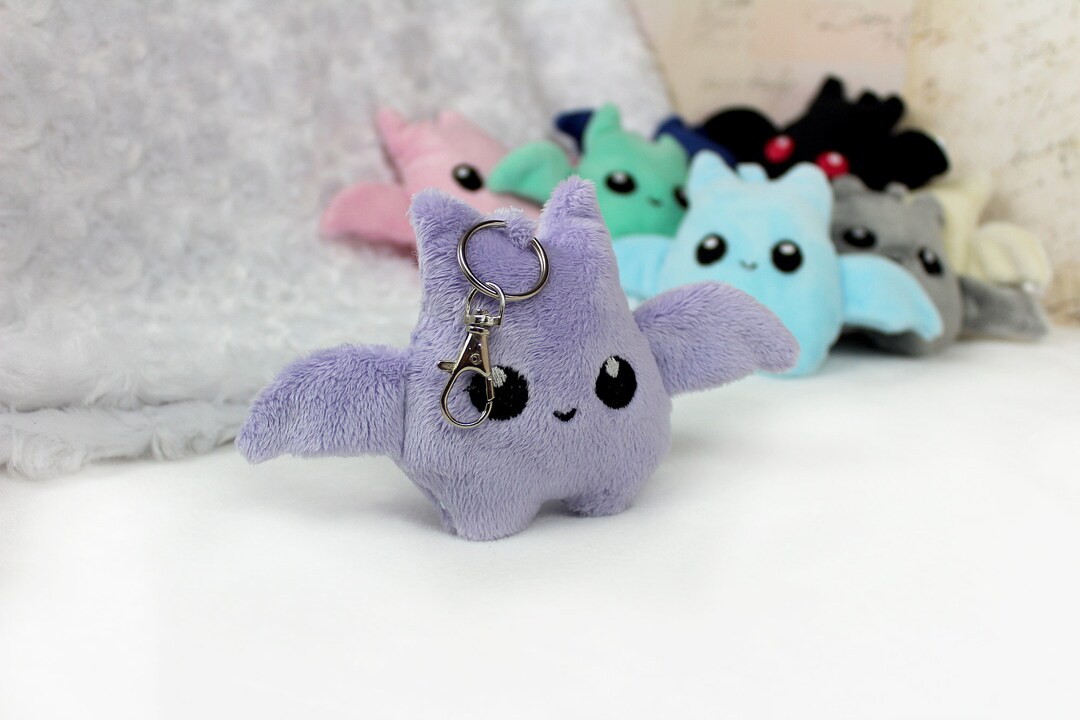 Bat Keychain, Cute Bat, Kawaii Keychain, Bat Plush, Bat Gift, Kawaii ...