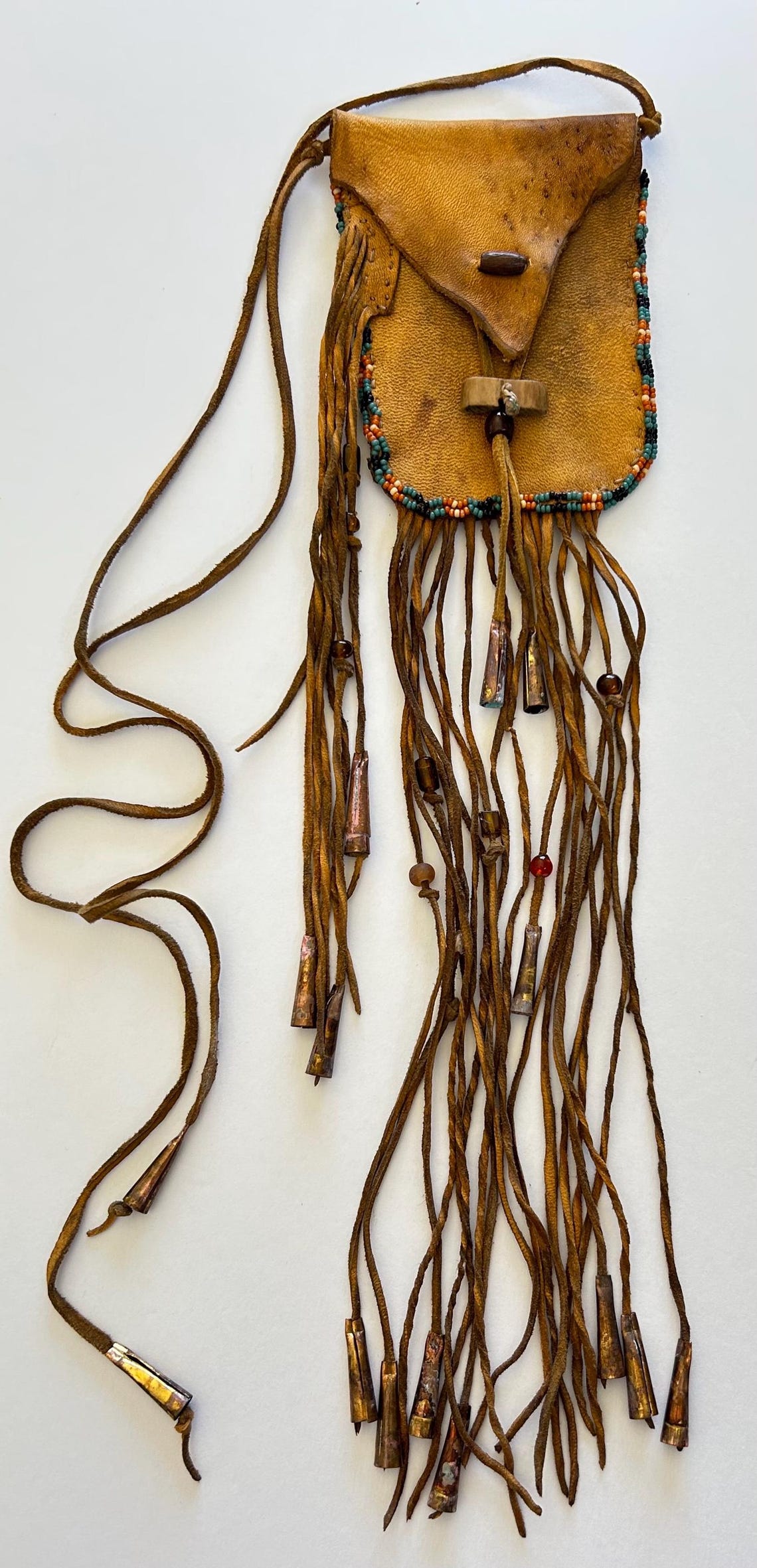 Medicine Spirit Bag Leather Pouch Native Anerican Indigenous Style ...