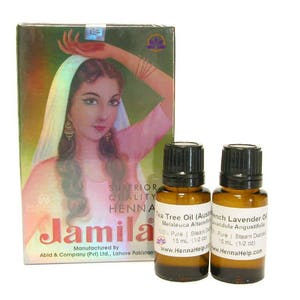 100g Henna Powder Body Art Ora Rajasthani or Jamila & 2 Bottles ...