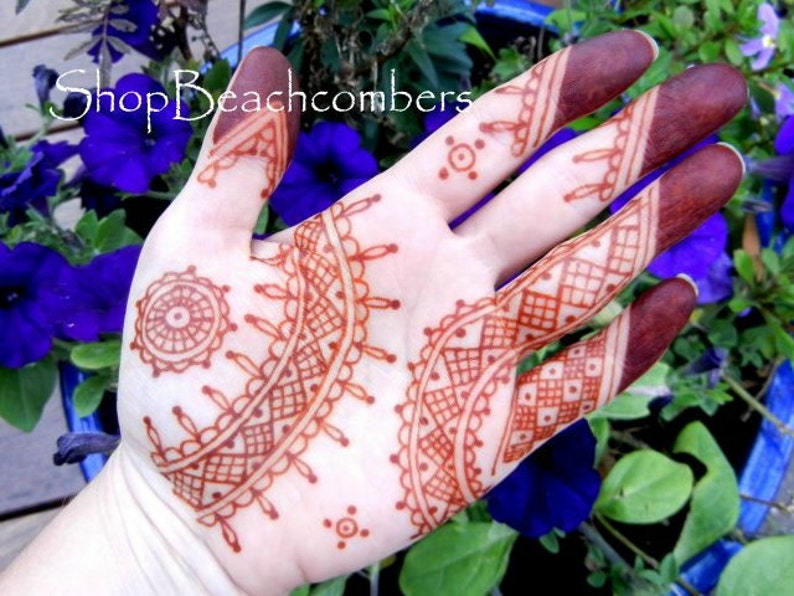 Fun & Easy Natural Henna Body Art Temporary Tattoo Paste Ink - Etsy