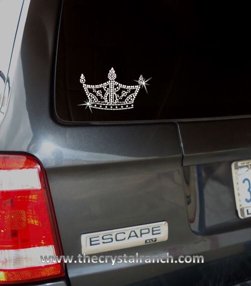Crown Rhinestone Decal DY002 - Etsy