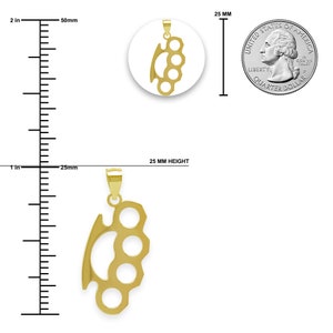 Gold Knuckles Knucks Charm - Knuckle Pendant - 10 Karat Solid Gold ...