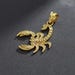 Gold Scorpion Charm Pendant - 10 Karat Gold - Scorpio Pendant - Insect ...