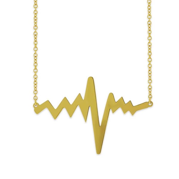 Heart Beat Necklace - Etsy