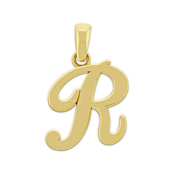 Letter R Necklace - Etsy