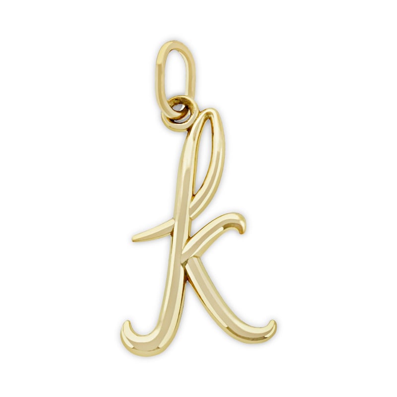 Letter K Necklace - Etsy