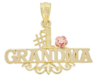 Gold Grandma Charm | Etsy