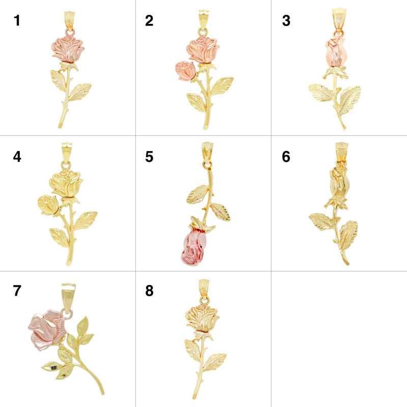 Rose Charm - Etsy