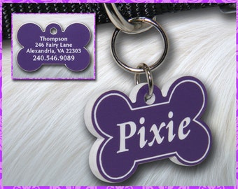 Deeply Engraved 3mm Thick Plastic Dog Tag 58x33mm Bone - Etsy
