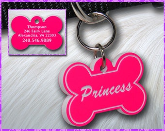 REINFORCED Deeply Engraved Solid Brass Dog Tag 33mm Round - Etsy