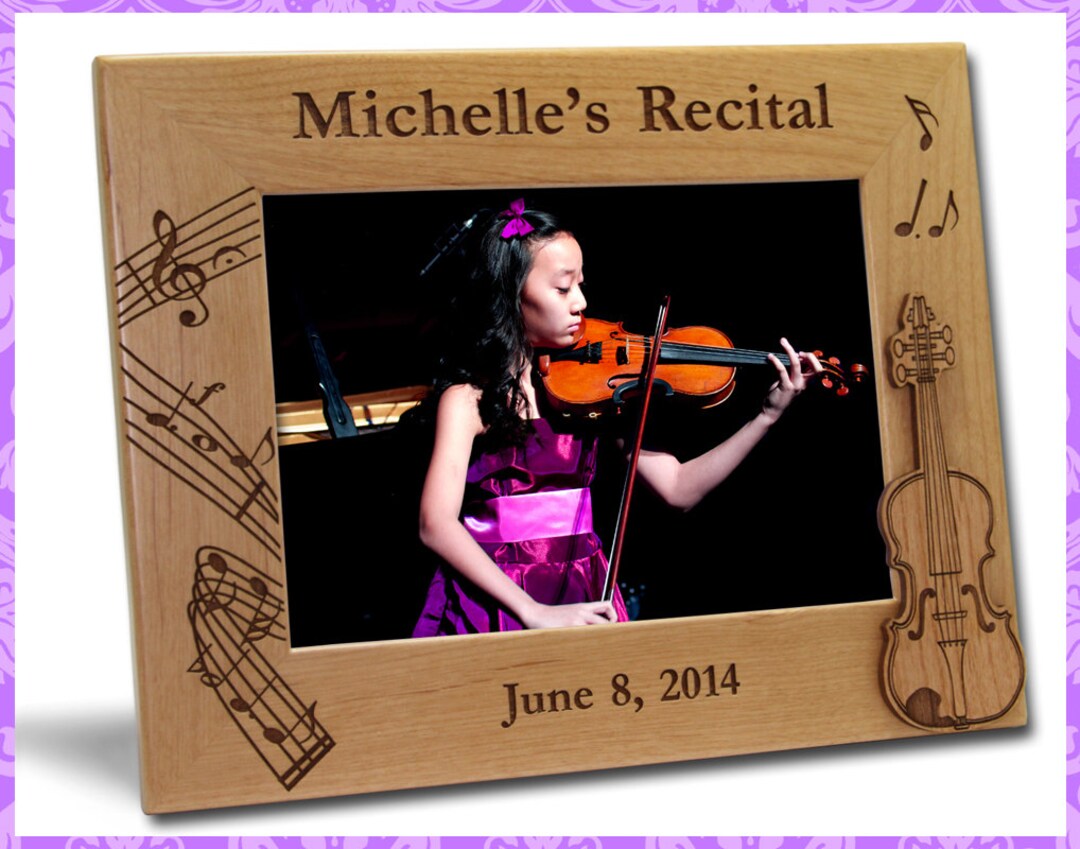 5x7 Personalized Custom Engraved Violin Recital Picture Frame - Etsy