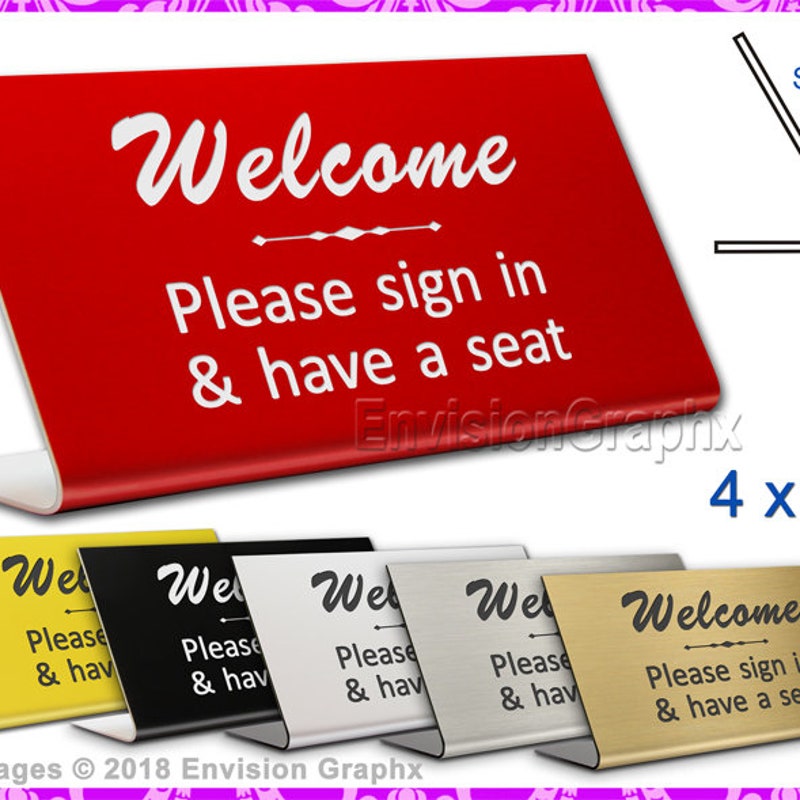 Front Desk Check in Sign - Etsy