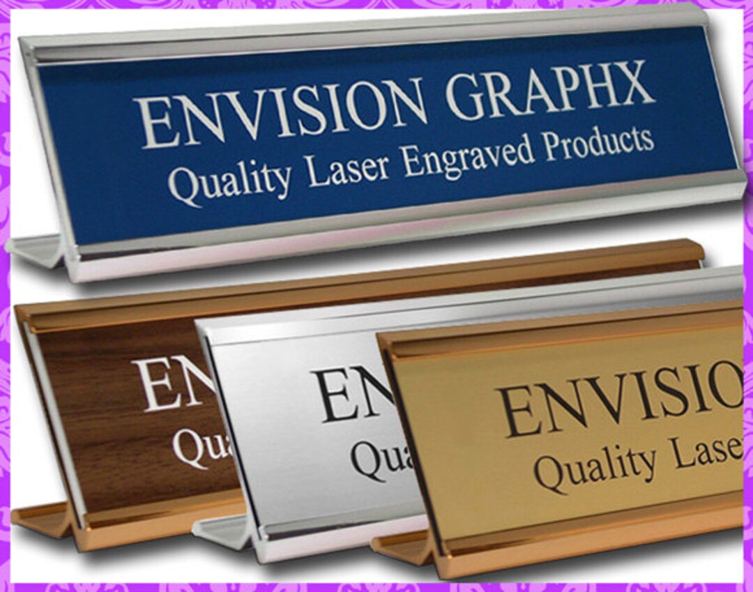 2x10 Personalized Custom Engraved Desk or Wall Name Plate - Etsy