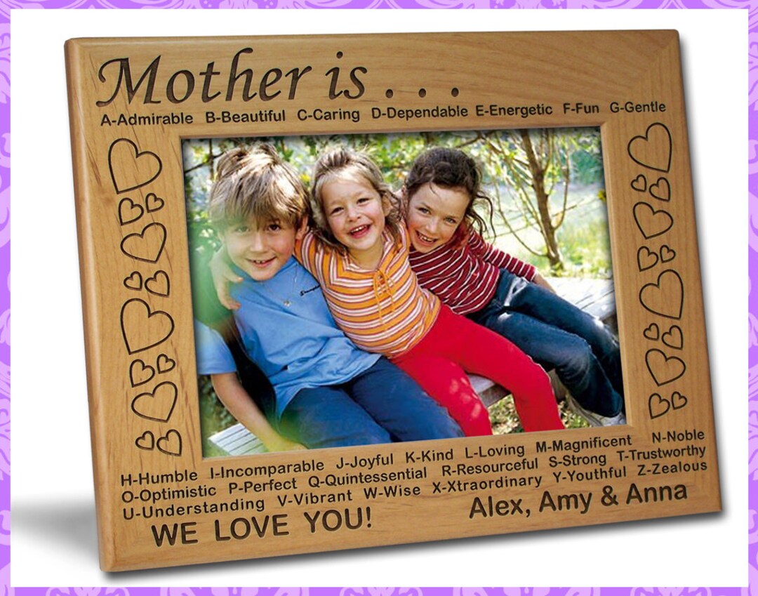 4x6 Personalized Custom Engraved Mother Frame - Etsy