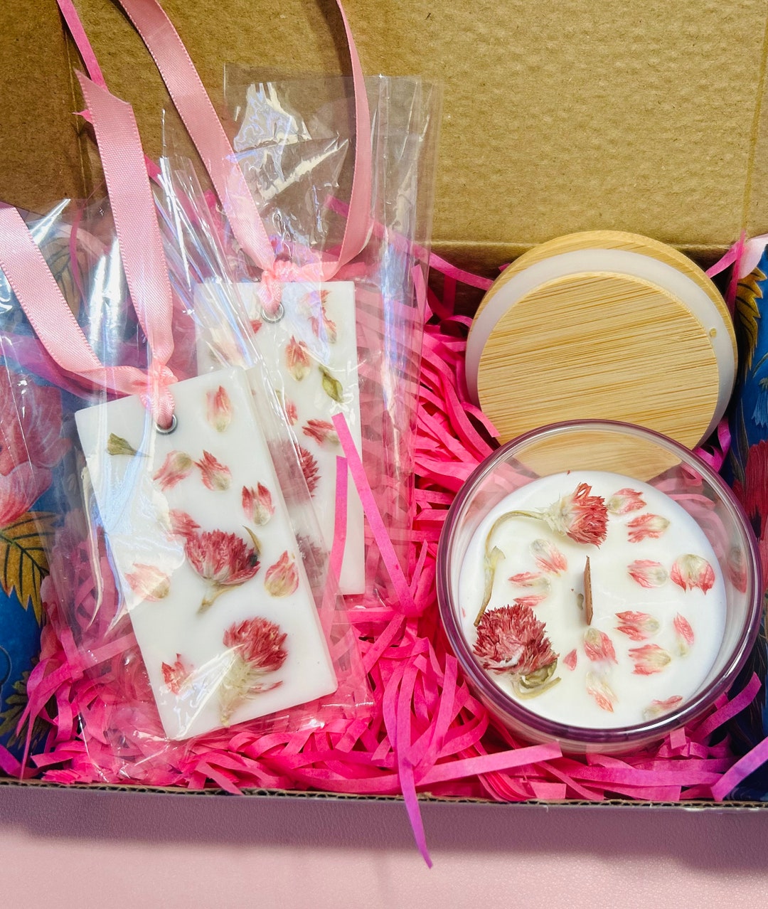 CANDLE & WAX SACHET Set Gift Set Mother's Day Gift Rose Scented Candle ...