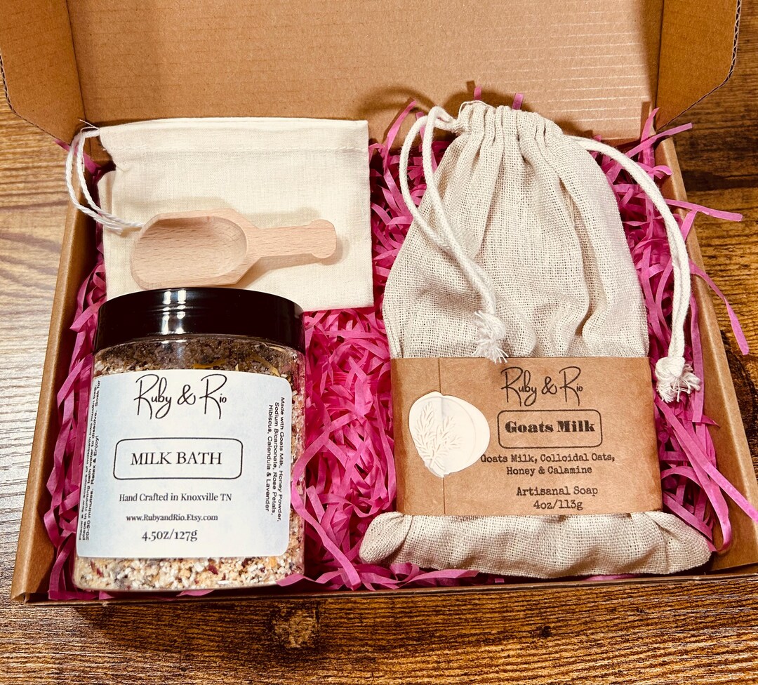 PREMIUM MILK BATH Pamper Kit Goat Milk & Honey Floral Luxurious Choice ...