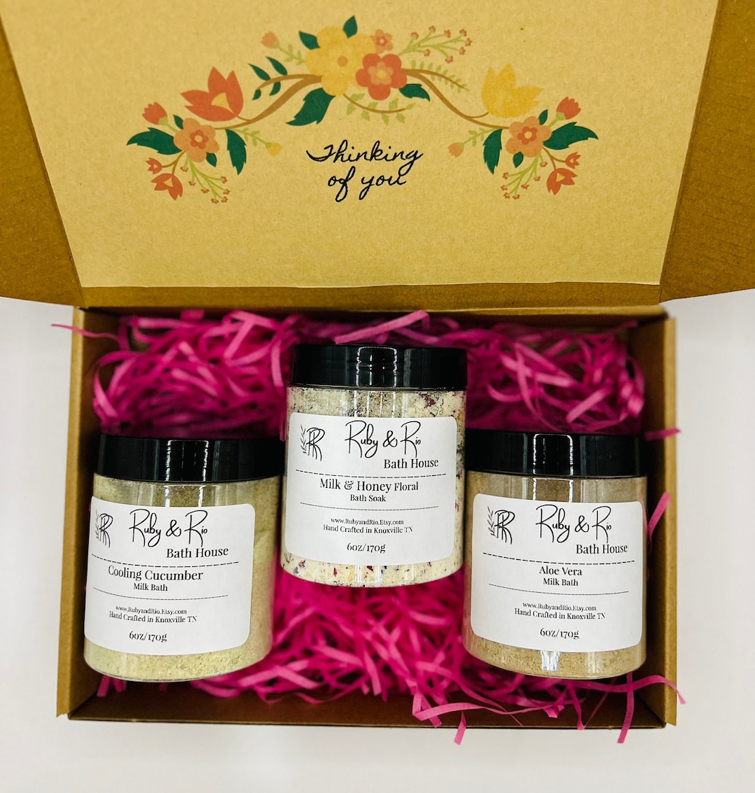 LUXURY MILK BATH Gift Set 3 Milk Baths, Selfcare Natural Milk Bath ...